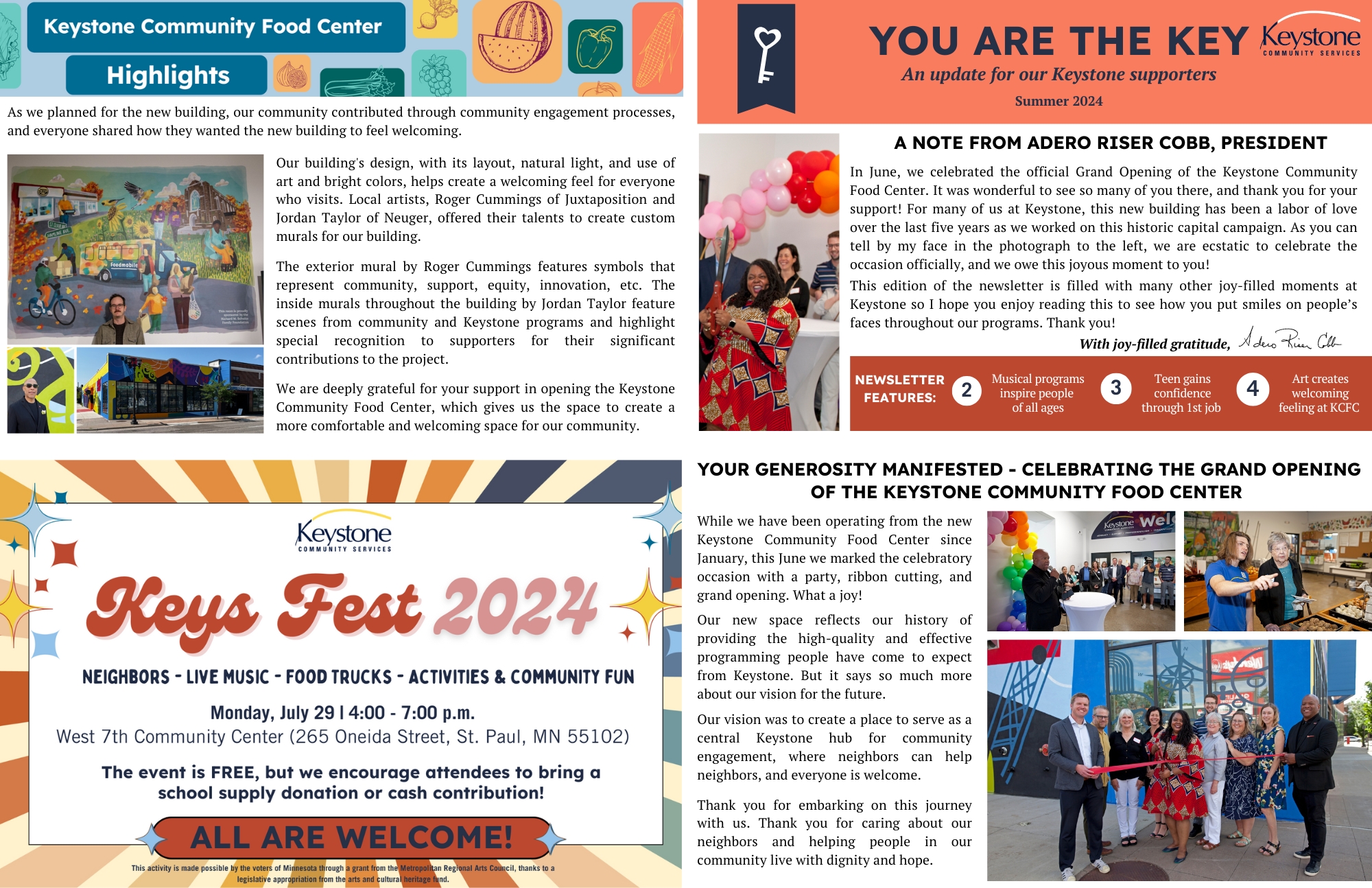 Quarterly Newsletter – Keystone Community Services